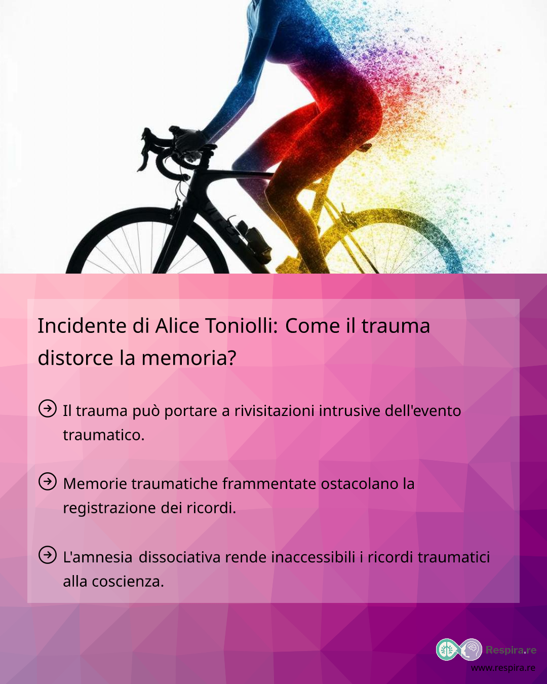 Incidente di Alice Toniolli: Come il trauma distorce la memoria ...