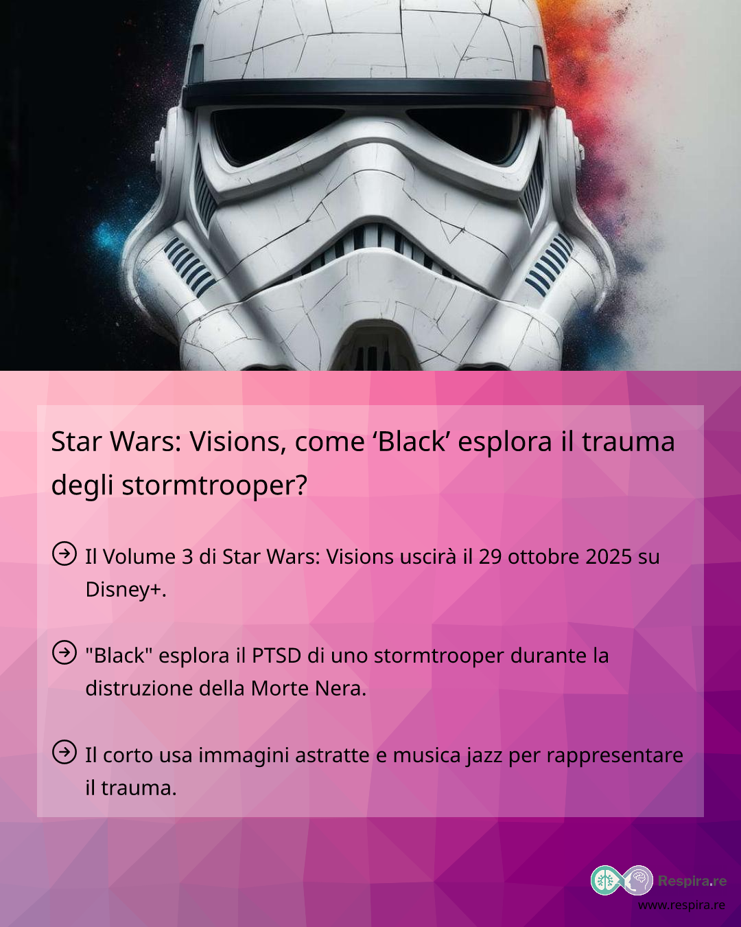 Star Wars: Visions, come 'Black' esplora il trauma degli stormtrooper ...